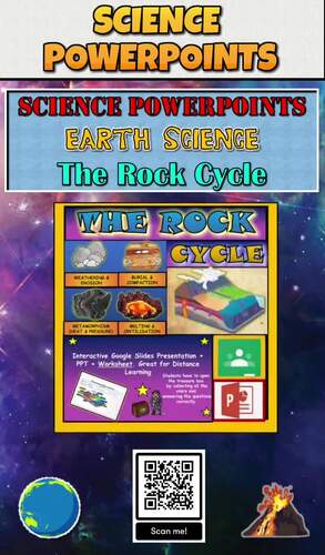 Rocks and Minerals Powerpoints Bundle.Printable Worksheets. The Rock Cycle