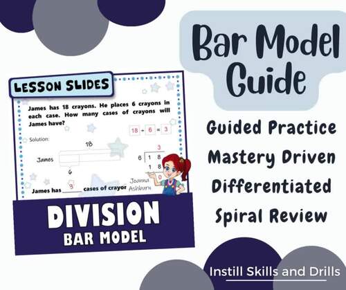 Division Word Problem Equal Sharing and Equal Grouping Bar Models ...