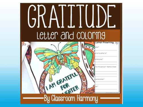 Gratitude Coloring Pages, Grateful Letters & Thankful Posters | SEL ...