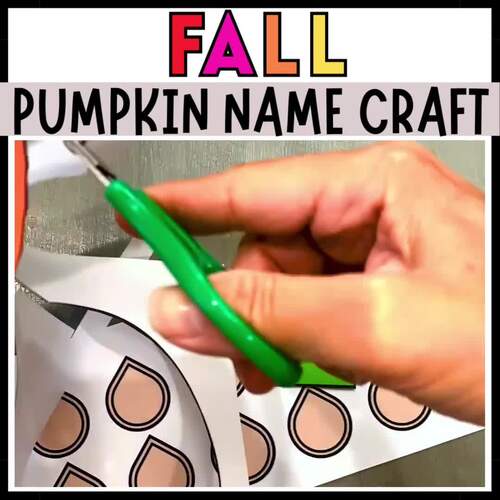Pumpkin Name Craft | Preschool & Kindergarten Pumpkin Name Craft Activity