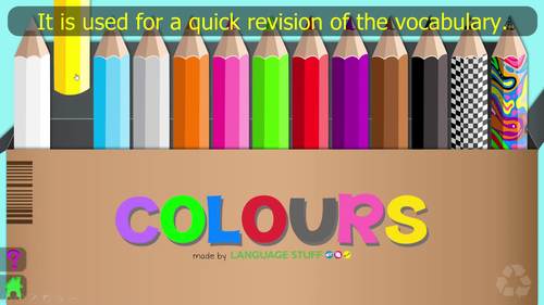Colours 10in1 (PowerPoint Games) by Language Stuff | TPT