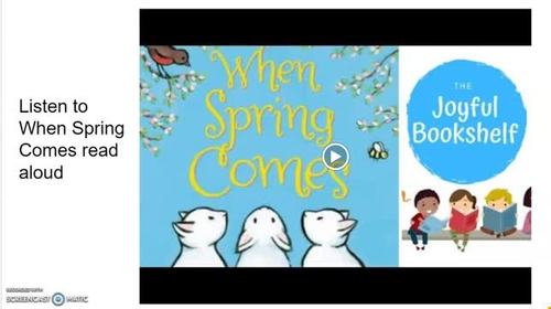 When Spring Comes Spring Read Aloud for Special Education PRINT and DIGITAL