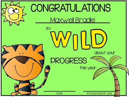 End of Year Awards Jungle Editable by The Teacher Gene | TPT