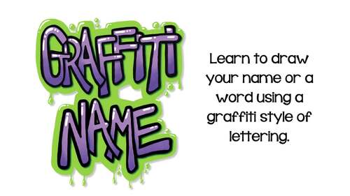 how to draw your name graffiti style