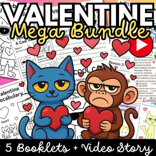 Valentine’s Day Mega Bundle | Writing, Comprehension, SEL, Crafts ...