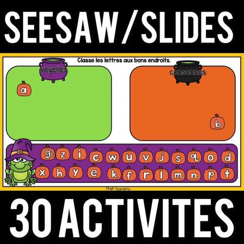 Digital French Seesaw + Google Slides activities Distance Learning ...