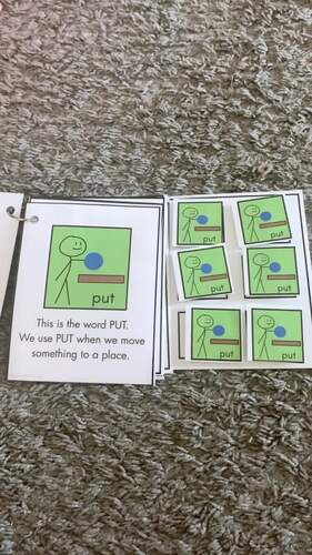 "PUT" AAC Visual Adapted Book for AAC User, Sped & Speech Therapy
