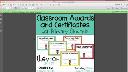 EDITABLE Awards and Certificates | Classroom Awards - Mini Dots | TPT