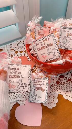 Sunset Safari Valentine’s Goodie Tags by Whirlwind Teacher | TPT