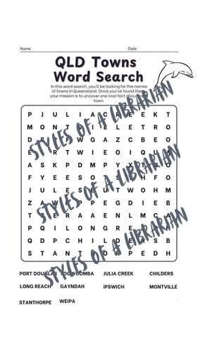 Australian States & Towns Children’s Word Search and Geography - Year 2 ...