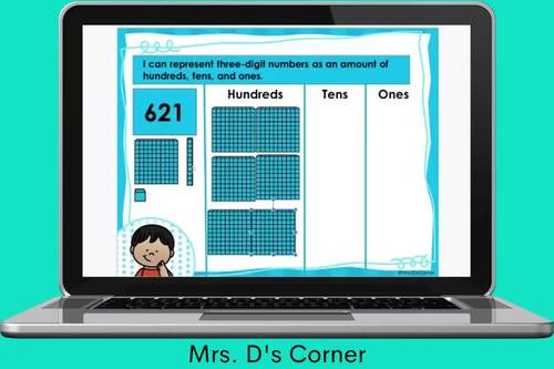 2nd Grade Numbers & Operations in Base Ten Digital Activity Bundle