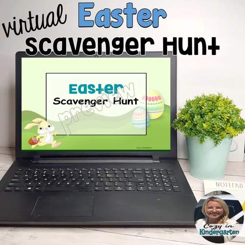 Easter Virtual Scavenger Hunt | Google Slides by Cozy in Kindergarten