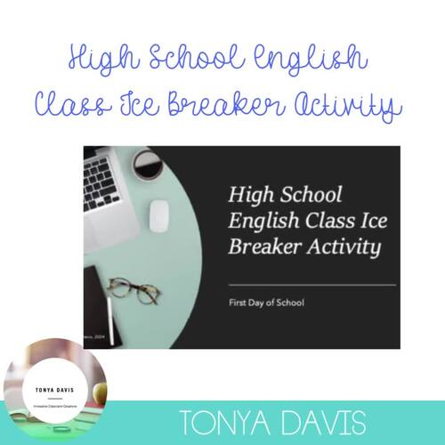 High School English Class Ice Breaker PPT and Lesson Plan: First Day of ...