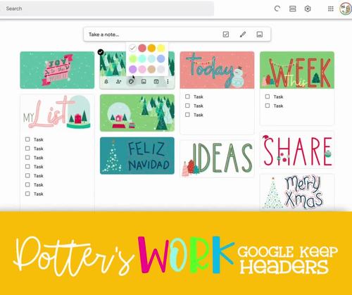 Google Keep Headers | Happy Holidays, Keep, GSuite, Lesson Planning ...