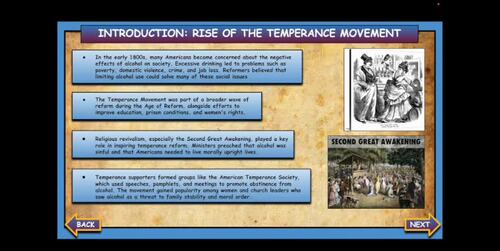 The Temperance Movement Powerpoint. Push Against Alcohol. L32 ...