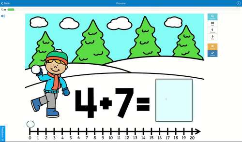 Addition to 20 Winter Math Games by Krafty In Kinder Shop | TPT