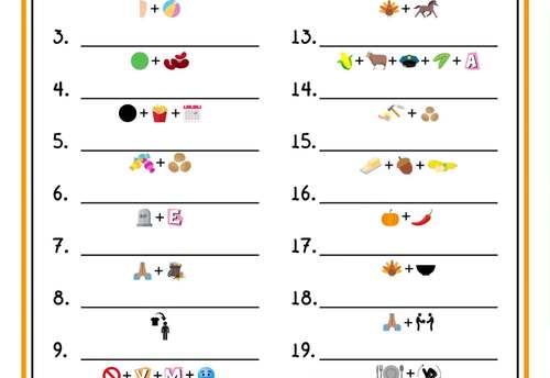 Thanksgiving Picture Puzzles, Emoji Game, Ice Breaker | TPT