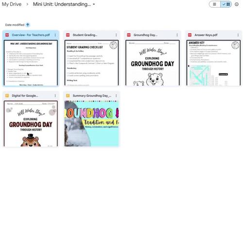 Groundhog Day Mini Unit | Printable & Digital Activities | Reading ...