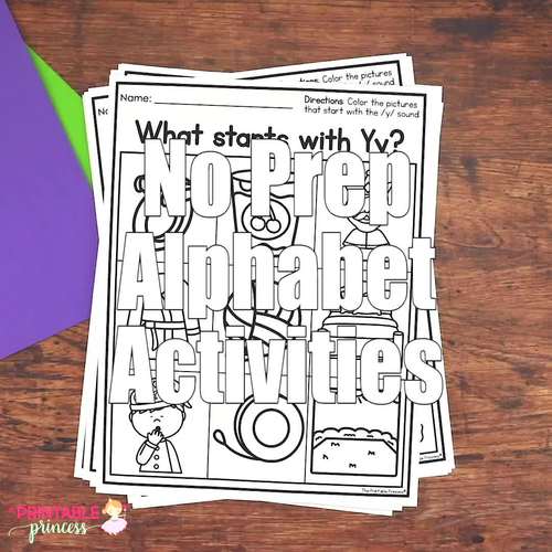Letters A-Z Alphabet Worksheet Bundle by The Printable Princess | TPT