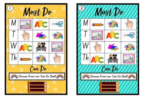 Must Do Can Do Cards Kindergarten Term 1 Edition by Hello Mrs Redfern