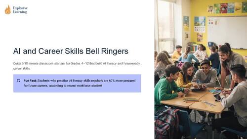 AI And Career Skills Bell Ringers Set: Career Exploration Skills Tools ...