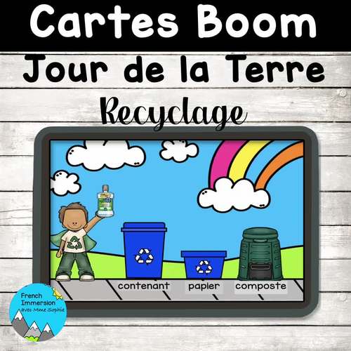 Jour de la Terre le recyclage sur Boom Earth Day recycling | TPT