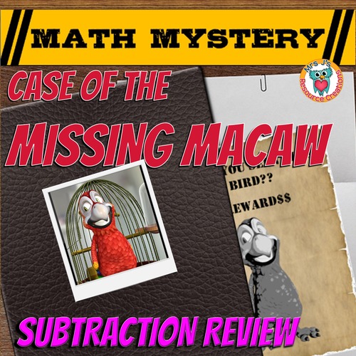 Subtraction Review Math Mystery by Mrs J's Resource Creations | TpT