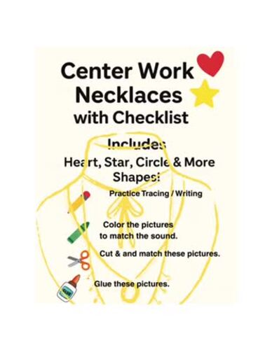 Letter of the Week Necklaces | Editable & Fun Alphabet Practice l BUNDLE