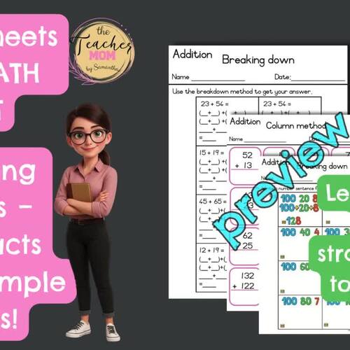Ultimate MATH - Worksheet BUNDLE by The TEACHER Mom - by Samantha