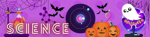 Halloween-Themed Animated Google Classroom Science Headers (Set of 10)