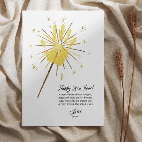 2026 New Years Handprint Craft Parent Gift January Craftivity Toddler ...