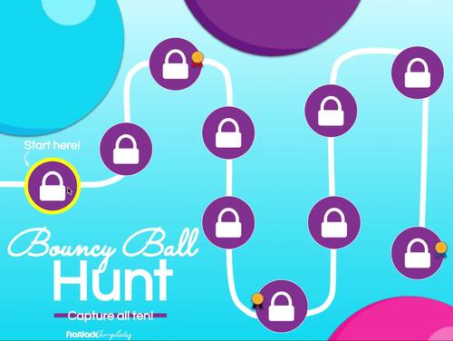 Google Slides PPT Game Template | Editable Self-Checking | BOUNCY BALL