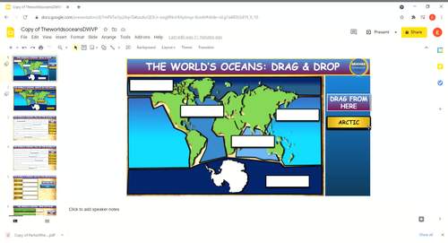 The World's Oceans Unit Bundle: Presentation | Drag & Drop | Puzzles ...