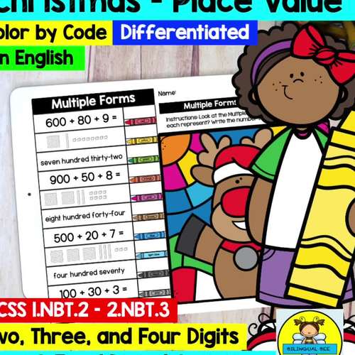 Christmas Place Value Math Activities and Digital Assessment | TPT