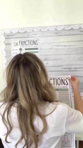 Fraction Anchor Charts and Posters | Modern Botanical Theme | EDITABLE