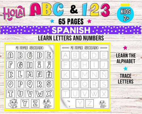 Spanish ABC Coloring by Power Kids by Marina | TPT