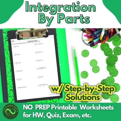 Integration by Parts with Definite & Indefinite Integrals w/ Detailed ...