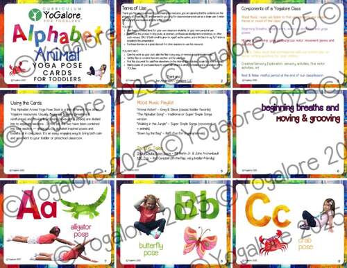 Alphabet Animal Yoga Cards – Movement & Mindfulness for Toddlers and Pre-K