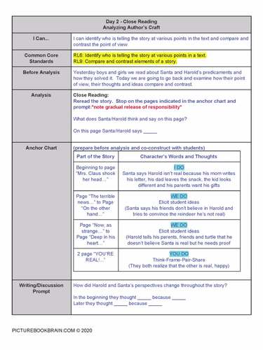 The Day Santa Stopped Believing in Harold Lesson Plan and Google Activities