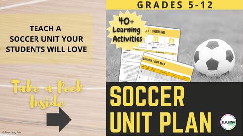 Physical Education Soccer Unit and Lesson Plans Grades 5 - 12 by ...