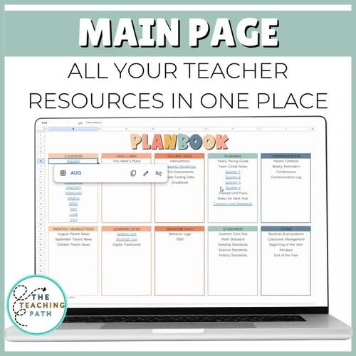 BOHO Google Sheets Editable Teacher Planner Lesson Planning Templates ...