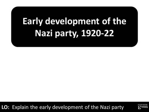 Nazi Germany - Early development of the Nazi party flipped learning ...