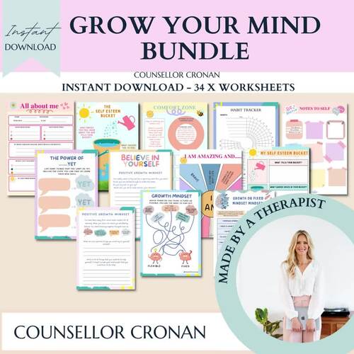Kids Counseling mega kit, self-regulation, SEL, Growth mindset, anxiety ...