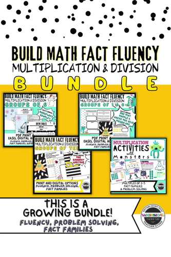 Multiplication and Division Lessons Print & Digital Bundle-Interactive ...