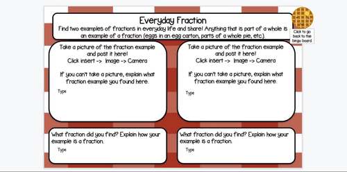 Fun Math Activities Bingo for Google Classroom (Distance Learning)