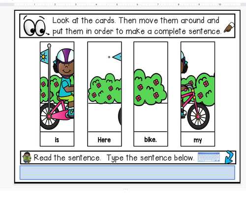 Digital Scrambled Sentences for November - Preloaded Google Slides™ and ...