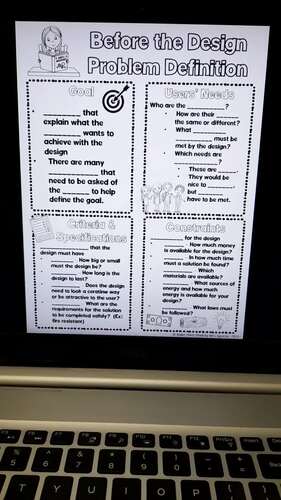 Engineering Design Process Sketch Notes by Make Them Think | TPT