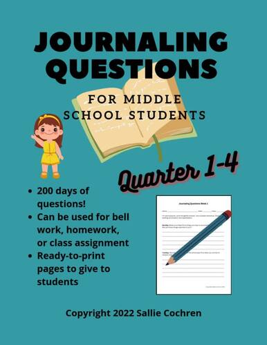 Journaling Bell Work Packets Bundle for Middle School (Quarters 1-4)
