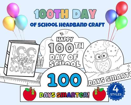 100th Day of School Headband Craft| 100 Days Smarter | Classroom ...