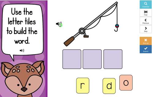 Distance Learning Short O CvC Words BOOM CARDS BUNDLE by Teaching Literacy